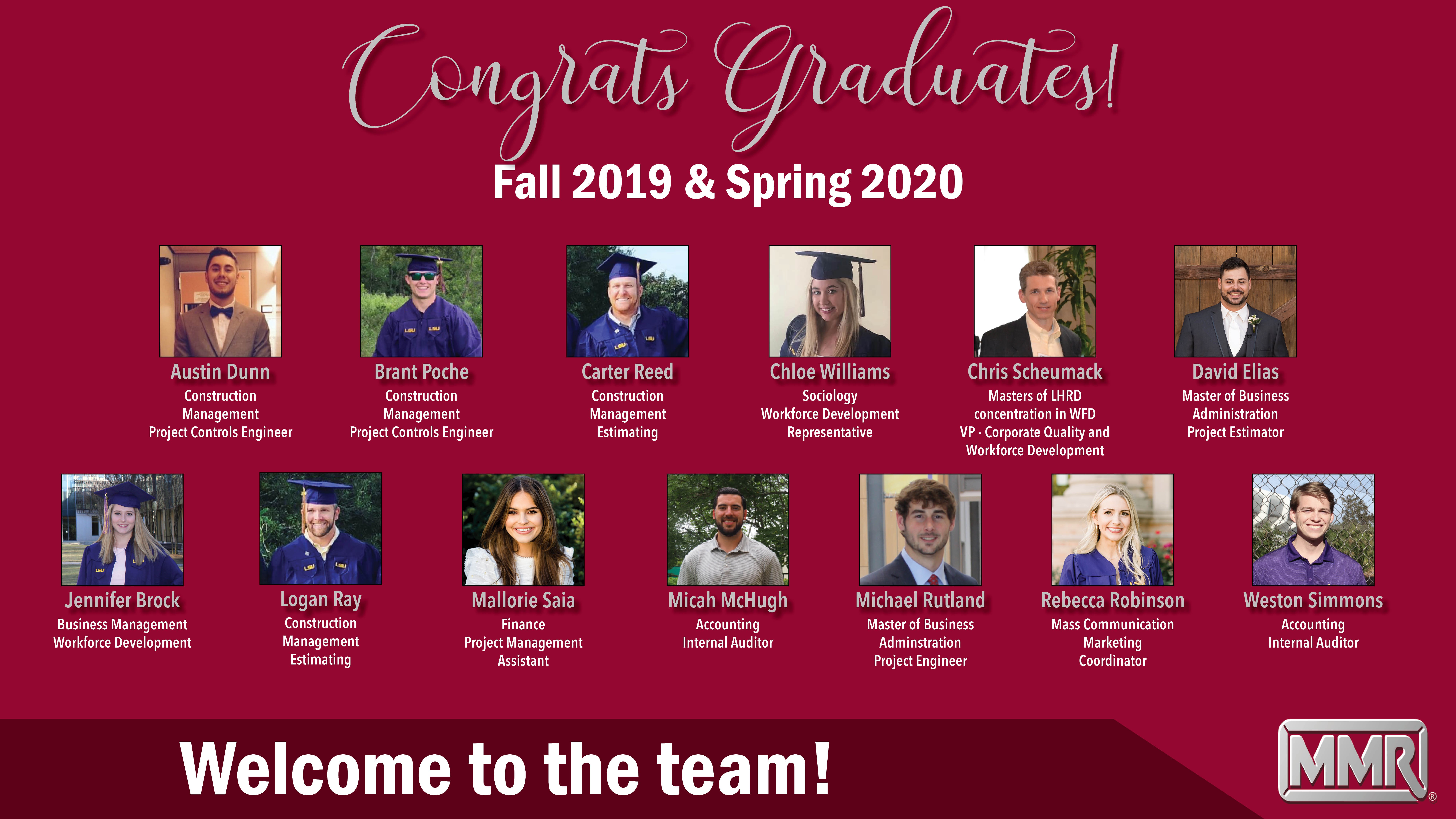 MMR Group | MMR Recognizes Its College/University Graduates